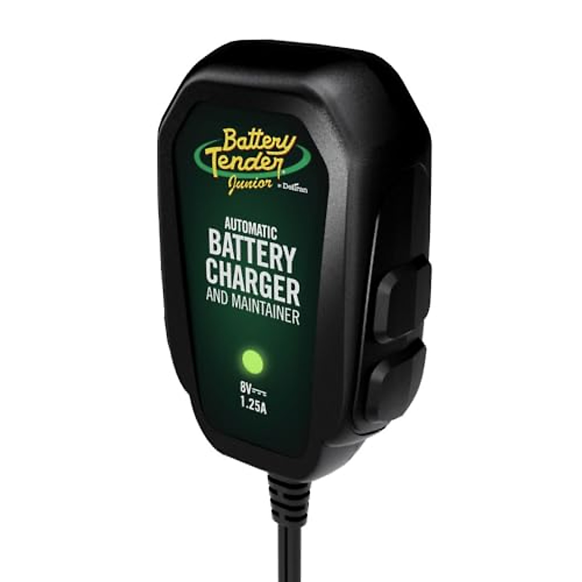 Battery Tender Junior 8V, 1.25 AMP Car Battery Charger and Maintainer: Fully Automatic 8V Automotive Battery Charger for Cars, Motorcycles, ATVs - 022-0197