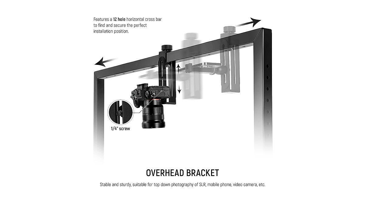 NEEWER Overhead Camera Mount for Flat Lay & Top Down Shots
