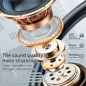 Led Digital Display Touch-Control Wireless Earphones Bluetooth TWS Stereo Earbuds Waterproof Noise Cancelling Headset with Mic Ear Hooks for Play Games Sport