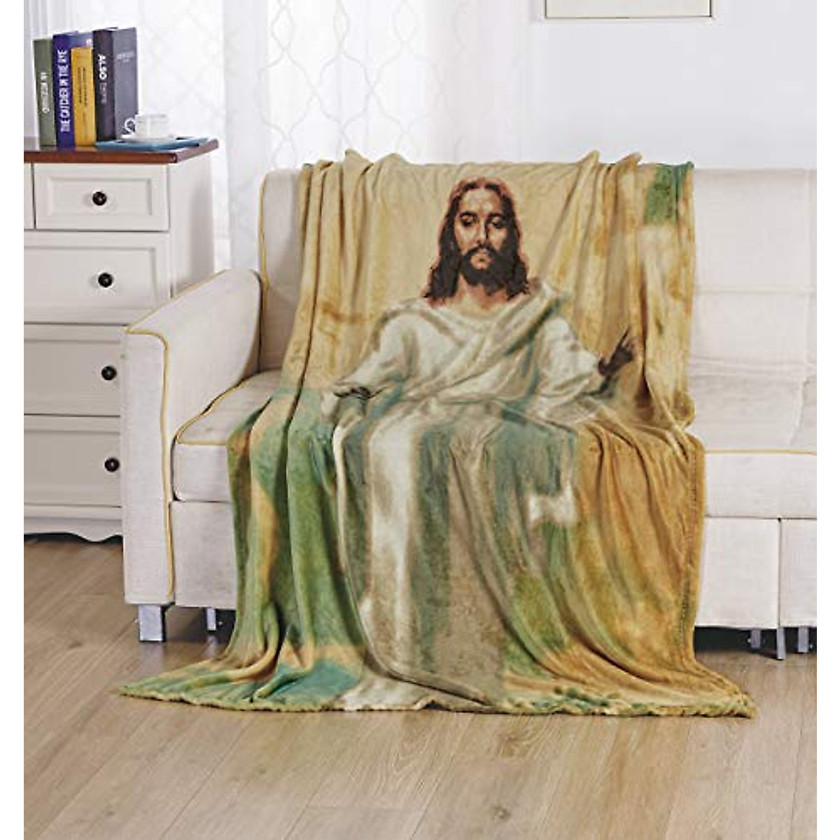 Jesus Christ Religious 50" x 70" Oversized Super Soft Microplush Throw Blanket