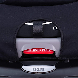 JYOKO Kids Cover Liner for car seat Compatible with Graco Extend2fit, 100% Cotton Made (Black Series)