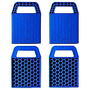 Wadoy Camper RV Stabilizer Jack Pad Leveling Blocks for Trailer Vehicle Auto Car Wheel (4 Pack)