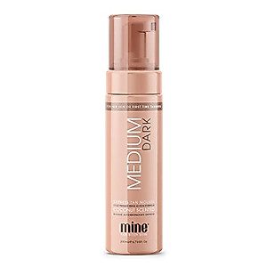 MineTan Medium Dark Self Tanner | Achieve Flawless, Streak-Free Tanning & Bronzed, Glowing Skin In As Little As An Hour, Salon Professional Formula Self Tan Foam, Coconut Scented, 100% Vegan, 200 ml