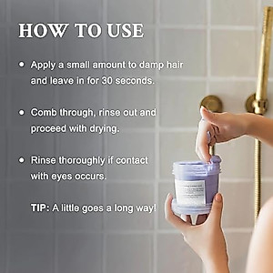 Davines LOVE Smoothing Instant Mask, Anti-Frizz Action for Sleek and Smooth Results, 1 Count, 8.45 fl. oz.