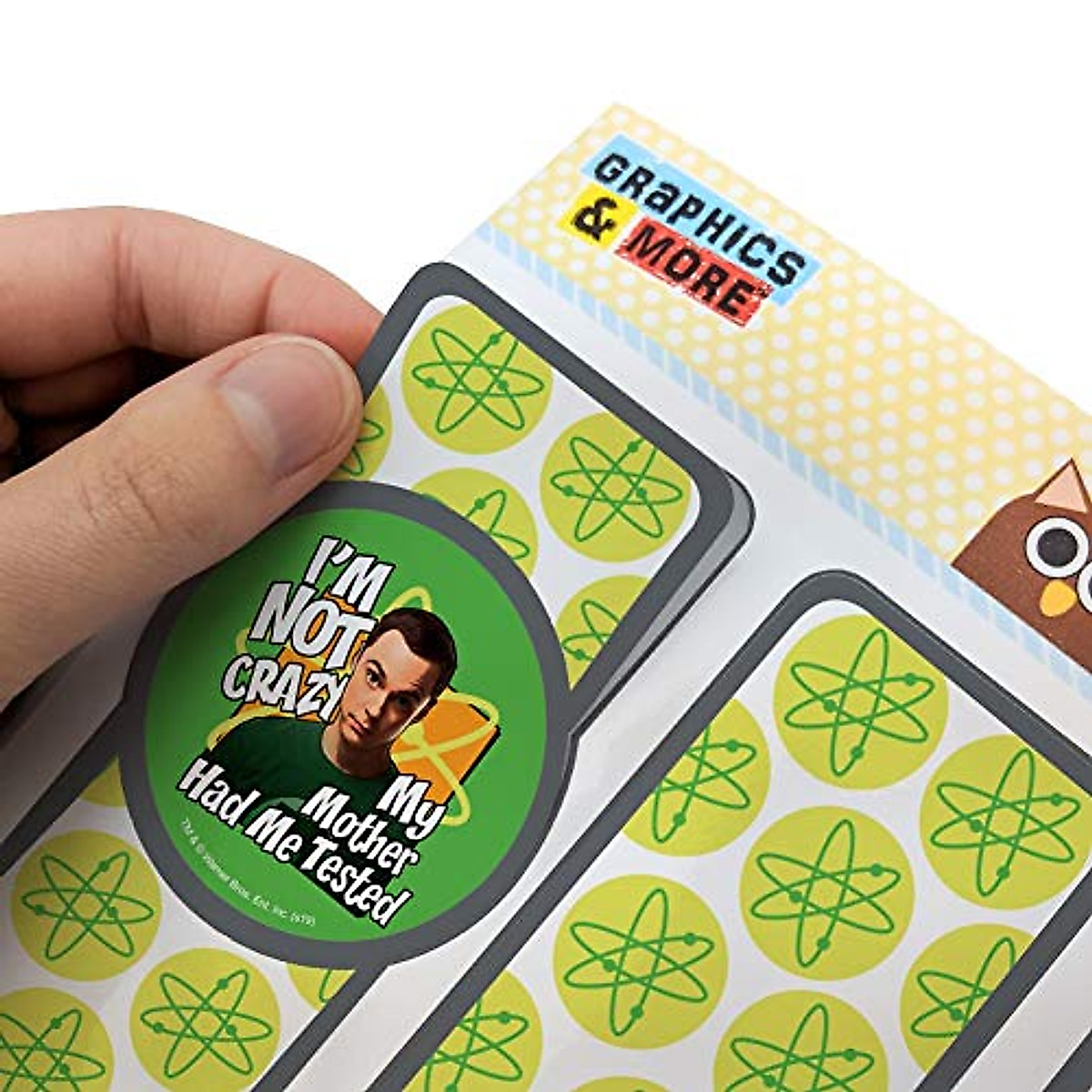 Big Bang Theory Sheldon Cooper I'm Not Crazy Set of 3 Glossy Laminated Bookmarks