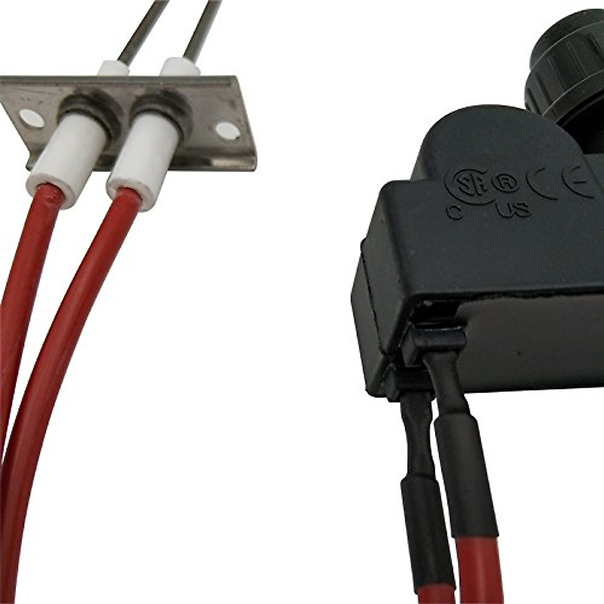 MENSI Double Ignition kit Electronic igniter with high Spark Plug Wire Length 450mm Each for Catering euqipment Stove