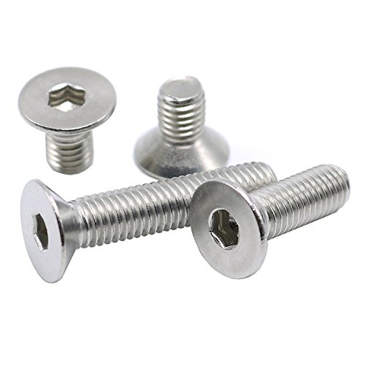 M3 Stainless Steel Flat Socket Head Cap Screw Qty 120-piece Assortmrnt Set M3x4 M3x6 M3x8 M3x12 M3x16 M3x20mm