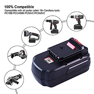3.6Ah Replacement Battery Compatible with Porter Cable 18V Battery Ni-MH PC18B Battery Replacement PCC489N PCMVC PCXMVC Cordless Power Tools 2Packs