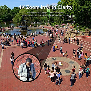 4K PoE Security IP Camera-Compatible with Hikvision DS-2CD2183G2-I UltraHD 8MP Dome IR Night Vision Weatherproof Wide Angle 2.8mmLens SD Card, English Version, Firmware Upgradable