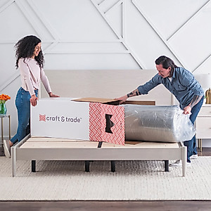 Craft & Trade Artistry Hybrid Memory Foam and Coil Mattress, CopperGel Foam and Caliber Edge Coils, 12-Inch, Queen, 100 Night Trial