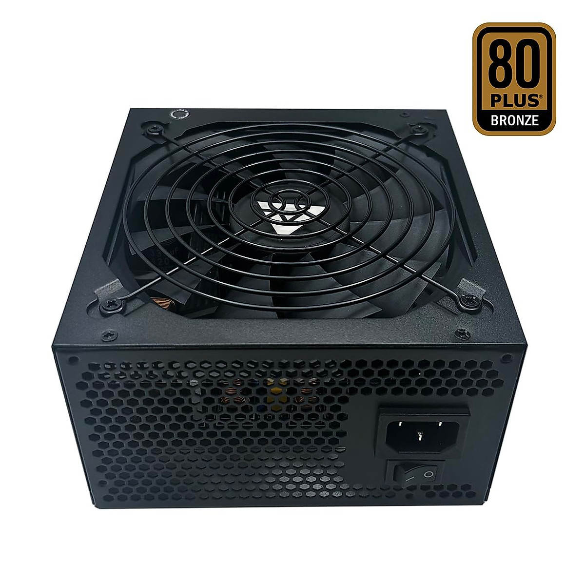 Apevia ATX-JP600W Jupiter 600W 80 Plus Bronze Certified Active PFC ATX Gaming Power Supply, Supports Dual/Quad Core CPUs, SLI/Crossfire/Haswell, 3 Year Warranty