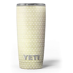 Design Skinz The Golden Honeycomb Pattern - Skin Decal Vinyl Wrap Kit compatible with the Yeti Rambler Cooler Tumbler Cups