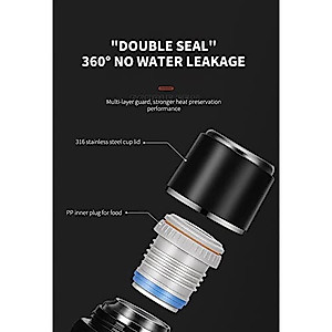 MMLLZEL Thermos Flask Outdoor Stainless Steel Termos Large Capacity Thermo Coffee Mug Cup Water Bottle (Color : D, Size : 1000ml)