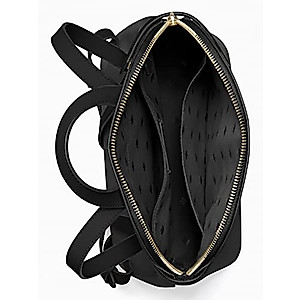 Kate Spade New York Saffiano Leather Dome Backpack (Black)