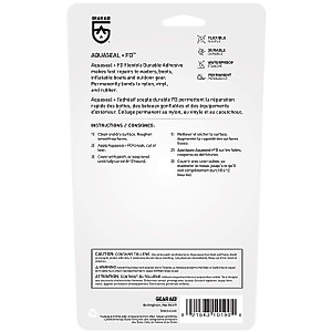 GEAR AID Wader and Boot Repair Kit for Neoprene and Breathable Waders, includes Aquaseal FD Adhesive and Patches