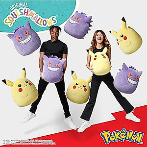 Squishmallows Pokemon 14-Inch Gengar Plush - Add Gengar to Your Squad, Ultrasoft Stuffed Animal Large Plush, Official Kelly Toy Plush