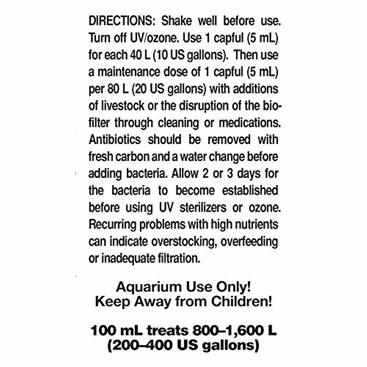 Seachem Pristine Natural Waste Management - Organic Sludge and Detritus Eliminator 100ml/3.4oz