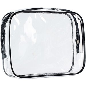 ScivoKaval Clear Carry-On Travel Toiletry Bag TSA 3 1 1 Airline Quart Bag 1 Quart Sized with Zipper for Men and Women 1 Pack