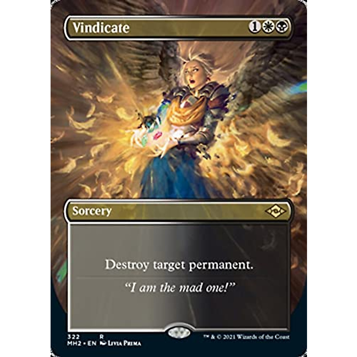 Magic: the Gathering - Vindicate (322) - Borderless - Modern Horizons 2