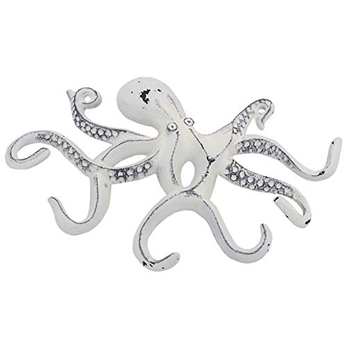 Swimming Octopus Key Hook Antique Look/Distress Green/Vintage Hook/Sea Theme Hook/Coastal Hook and Swimming Octopus Key Hook Antique Look/Distress White/Vintage Hook/Sea Theme Hook/Coastal Hook