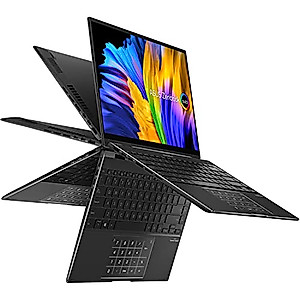 ASUS Zenbook Flip 14" 2.8K OLED 2-in-1 Touchscreen (16GB RAM, 1TB SSD, AMD 6-Core Ryzen 5 5600H (Beats i7-1165G7)) Business Convertible Laptop, Backlit, Fingerprint, IST HDMI, Win 11 Home, UN5401QA
