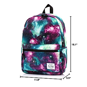 HotStyle TRENDYMAX Galaxy Backpack for School Girls, Boys & Kids, Green