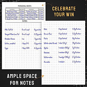 Hardcover Fitness Journal Workout Planner for Men & Women - A5 Sturdy Workout Log Book to Track Gym & Home Workouts