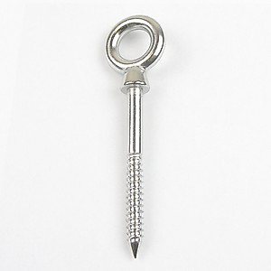 4pcs Set Eye Bolt - 1/2" Stainless Steel Lag Screw Shoulder Eyebolt