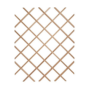 18-Bottle Trimmable Wine Rack Lattice Panel Inserts in Unfinished Solid North American Alder
