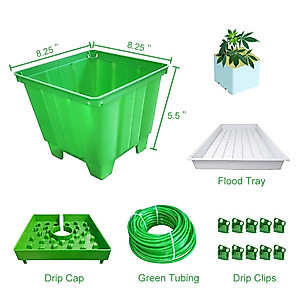 Premium Ultra Flex 100-Foot Roll of Flexible Drip Irrigation & Hydroponic Gardening Micro Tubing 1/4" OD x 3/16" ID, Green Color