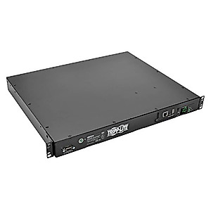 Tripp Lite Switched PDU with ATS, 2/2.4KW Single Phase, 200/240V, 10 Outlet (C13), 2 C14 Input, 3.6M Cords 1U Rack-Mount Power, TAA (PDUMH15HVATNET)