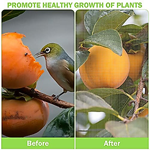 16 Packs Garden Bird Netting Bag with Drawstring, Insect Bug Barrier Mesh Netting Garden Netting Pest Barrier Plant Cover for Protect Plant Fruits (39.37''x31.5''+39.37''x59.06''+59.06''x47.24'')