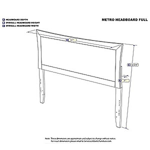 Leo & Lacey Full Panel Headboard in White