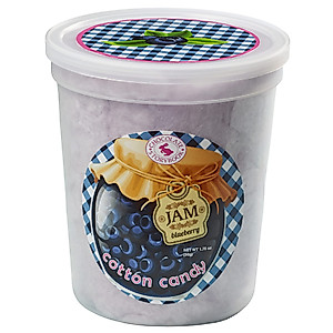 Tea Party Cotton Candy Gift Set of 3 Honey Vanilla, Peach Tea and Blueberry Jam - Unique ideas for Holidays, Birthdays, Gag Gifts, Party Favors