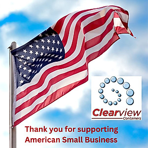 CLEARVIEW CONTAINERS | 110/400 Plastic Replacement Lids | 110mm Caps w/Leak Proof Liner | For Large Glass or Plastic Wide Mouth Jar | Made in the U.S.A.| Food-Grade Storage Caps for Canning Jars (3)