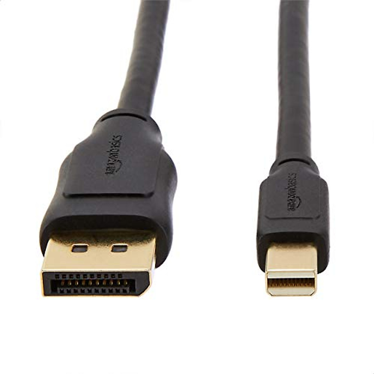 Amazon Basics 4K Mini DisplayPort to DisplayPort Cable - 6 Feet, Black