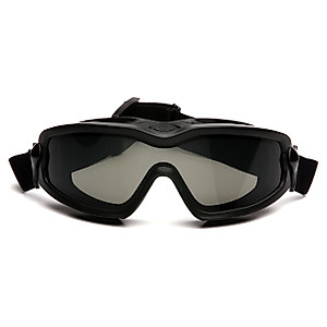 Pyramex Safety Products GB6420SDT V2G Plus Safety Glasses, Gray Anti-Fog Dual Lens with Black Strap, Gray
