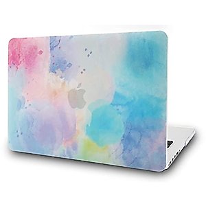KEC Laptop Case for MacBook Pro 13" (2019/2018/2017/2016) Plastic Hard Shell Cover A1989/A1706/A1708 Touch Bar (Rainbow Mist 2)
