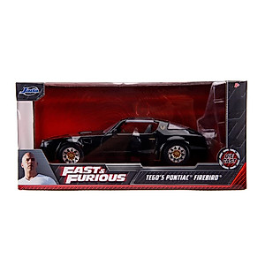 Jada Toys Fast & Furious 1:24 1977 Pontiac Firebird Die-cast Car, Toys for Kids and Adults, Black