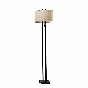 Adesso 4016-26 Duet Floor Lamp, Antique Bronze