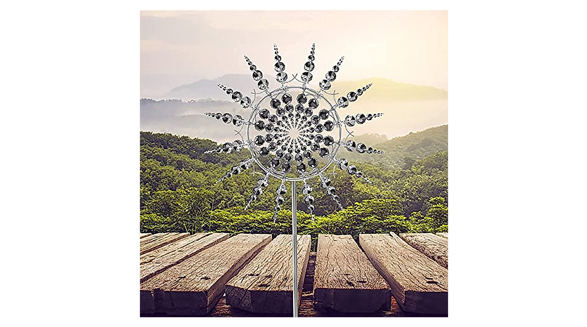 Magical Metal Windmill - 3D Kinetic Sculpture for Gardens
