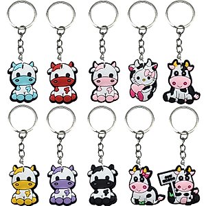 24 Pcs Mouse Keychain, Cute Mouse Silicone Keychain for Mouse Theme Party Favors Pendant, Mouse Birthday Party Supplies