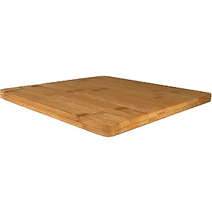 Simply Bamboo CBV112 Valencia Bamboo Cutting Board for Kitchen | Butcher Block| Chopping Board - 12" x 12" x 0.625"
