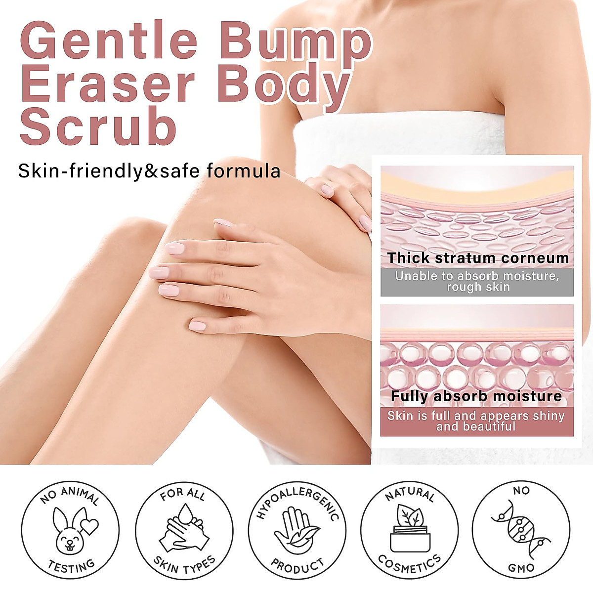Exfoliating Body Scrub, Keratosis Pilaris Treatment, Body Scrub Exfoliator