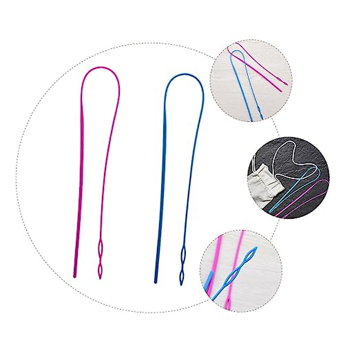 EXCEART 1 Set String Drawstring Sewing Tools Wire Guide DIY Knitting Tools Threader Auxiliary Threading Tool Thread Inserting Tool Set Belt Threader Embroidered Drawstring Thread