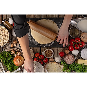 Ironwood Gourmet Acacia Wood Rolling Pin, Brown Medium