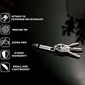 KeySmart NanoStylus – Mini Keyring Stylus Ergonomic, Portable and Precise Keychain Stylus Pen for Touch Screens