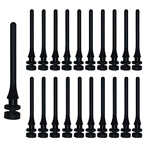 20PCS PC Case Fans Computer Cooling Fan Mount Screws, CPU Fan Mounting Pin Rivet Black Soft Rubber Reducing Noise Anti-Vibration Screws 40mm / 1.57in