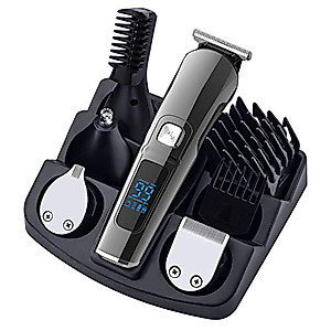 Ceenwes Beard Trimmer Hair Clippers Professional Mens Grooming Kit Cordless Waterproof Nose Trimmer Body Gifts for Men