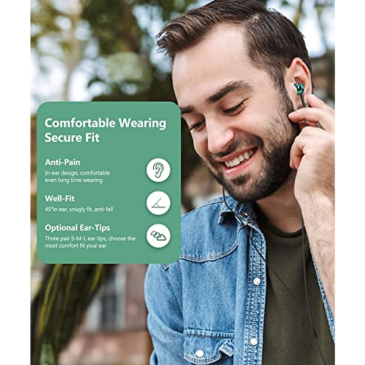 USB C Headphones, Wired Earbuds for iPhone 15 Plus, Samsung S23 Ultra S22 DAC Digital Earphones Stereo Audio in-Ear Headphones with Microphone for iPad 10th Samsung S21 A53 S20 Google Pixel 7 Pro